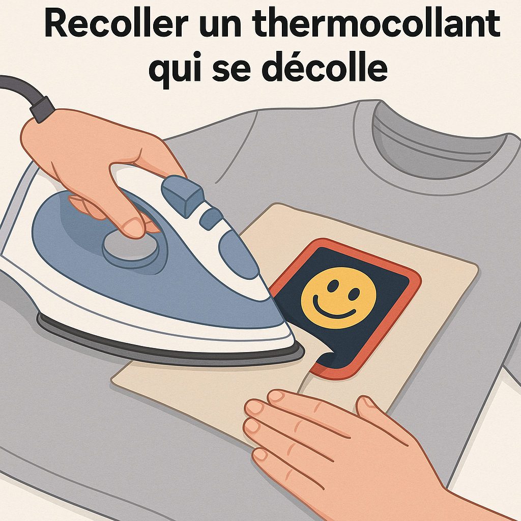 Comment puis-je recoller un thermocollant qui se décolle ? 🎨🧴 - DIPATCH